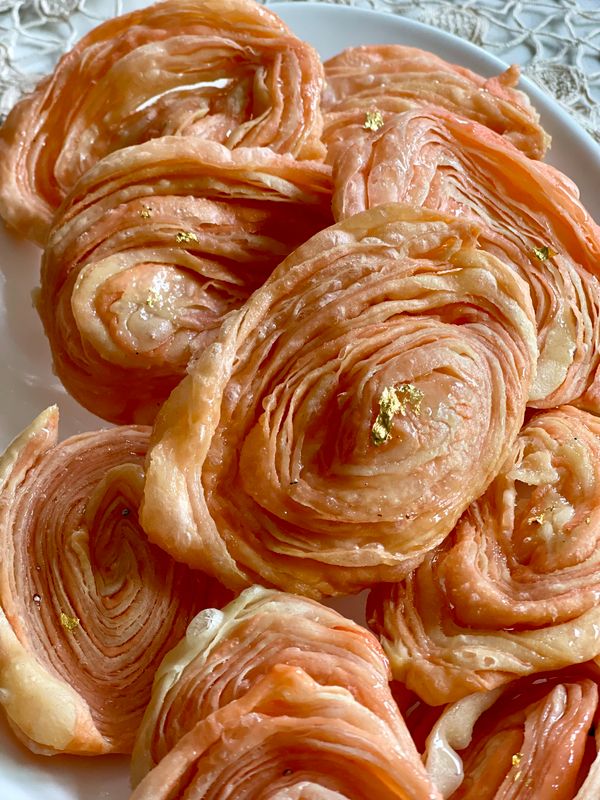 Khaja (Mora Khaja Puri/Fheni/Sweet Khaja) – Nadia's Meza recipes