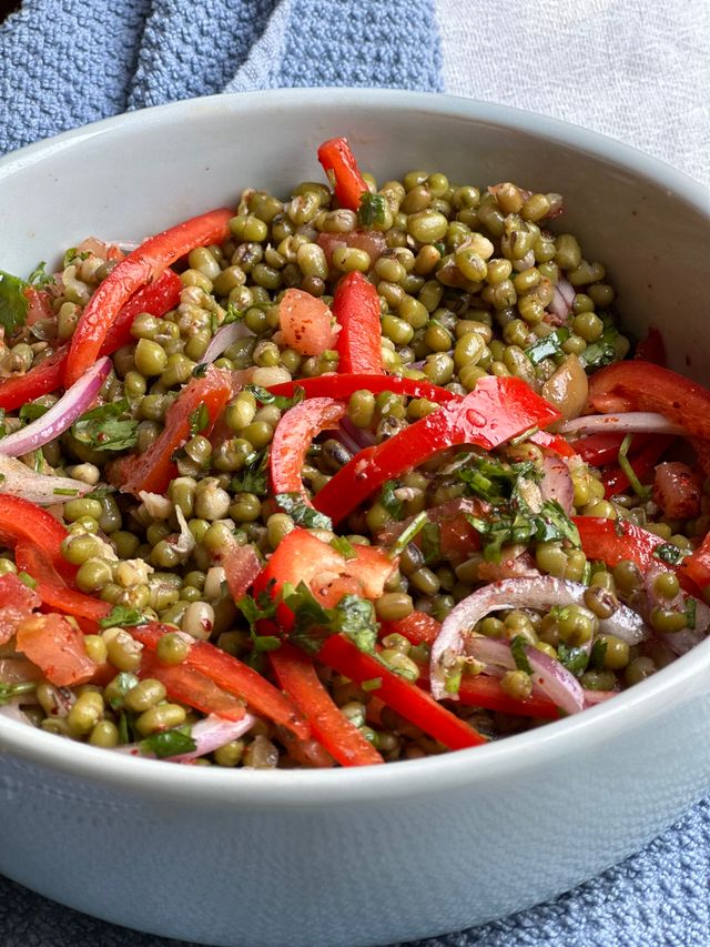 Green Mung Salad (Maş Fasulyesi Piyazı) – Nadia's Meza recipes