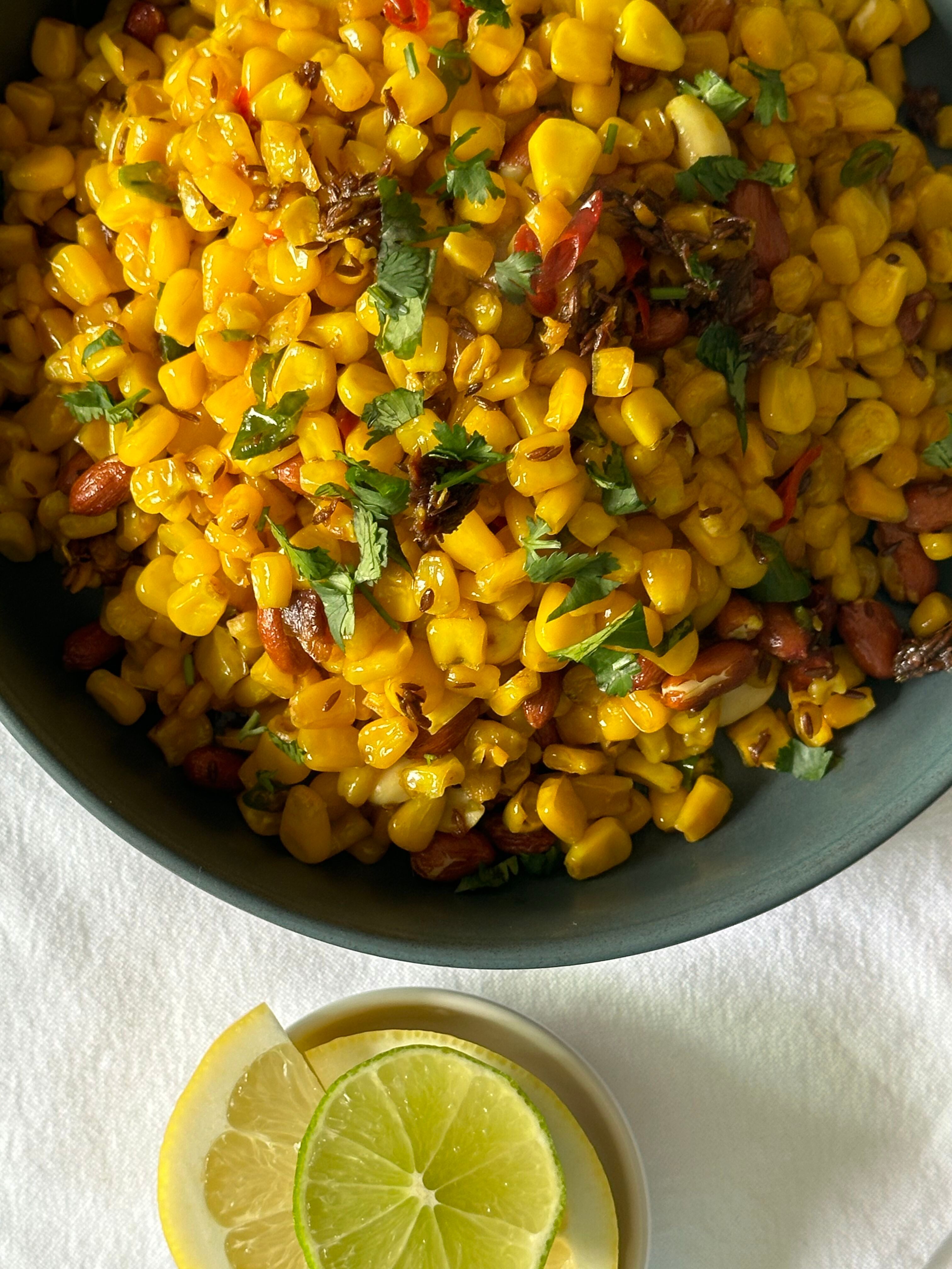 Lili Makai no Chevdo (Grated Heirloom Corn Stir-fry) – Nadia's Meza recipes