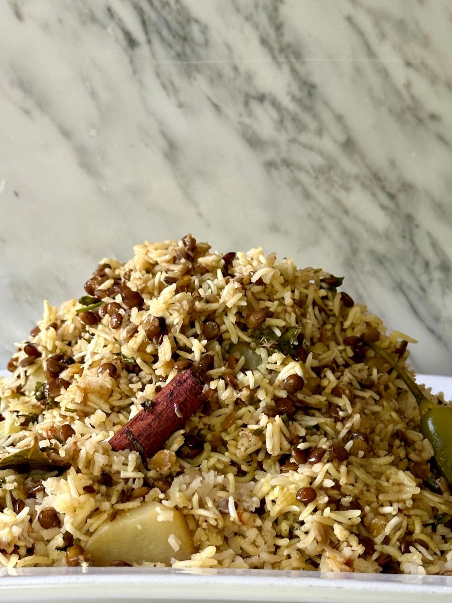 Masoor Pilau (Rice with Brown Lentils) – Nadia's Meza recipes